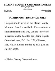 Mosquito Board | Blaine County