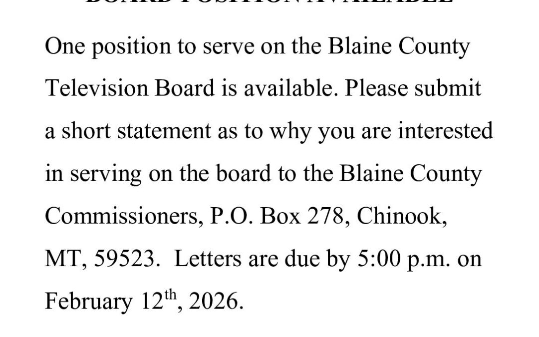 Television Board | Blaine County